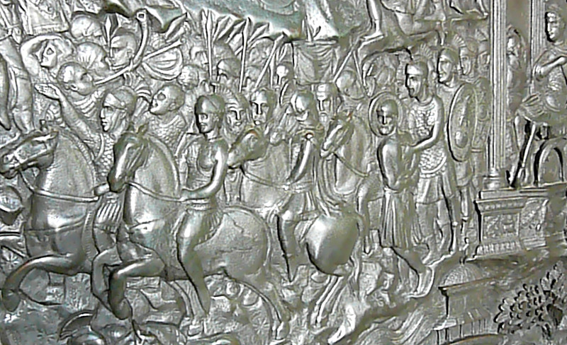 il Filarete's Martyrdom of St. Peter: Detail, Nero